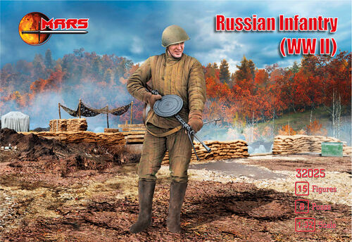 Mars 32025 Russian WWII Infantry