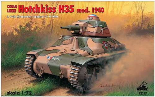 RPM 72217 Light Tank Hotchkiss H35 (model 1940) (4.Cuirassiers Regiment-France Mai 1940)