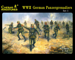 Caesar Miniatures H052 WWII German Panzergrenadiers set 1