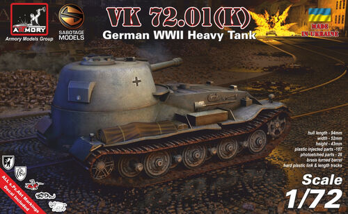 Armory Models Group 72202 VK 72.01 (K) - German WWII Heavy Prototype Tank