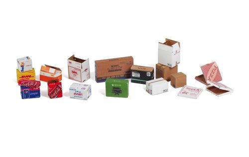 Matho Models 35092 Cardboard Boxes - SMALL SET 2