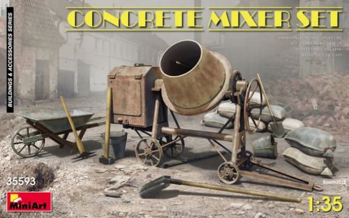 MiniArt 35593 Concrete Mixer Set