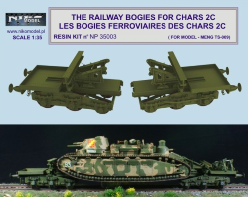 NIKO MODEL NP35003 The Railway Bogies For Chars 2C