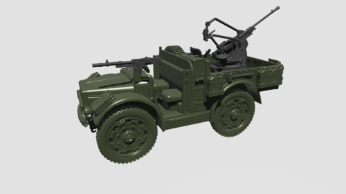 EMP3D 72011520 Fiat SPA TL.37 - z armatą przeciwlotniczą Breda 20/65