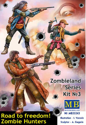 Master Box 35243 Zombieland Series Kit No 3. Road To Freedom! Zombie Hunters