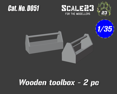 Scale23 35-D051 Wooden toolbox - 2 pc