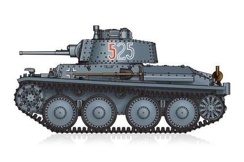 Hobby Boss 82956 German Pz.Kpfw. 38(t) Ausf.E/F