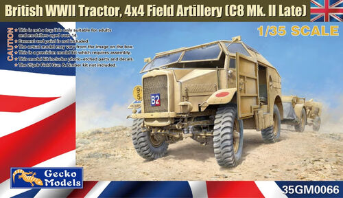 Gecko Models 35GM0066 British WWII Tractor, 4x4 Field Artillery (Morris C8 Mk. II Late)