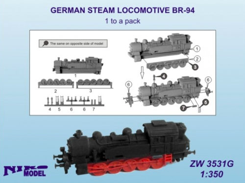 NIKO MODEL ZW3531G German Steam Locomotive BR-94