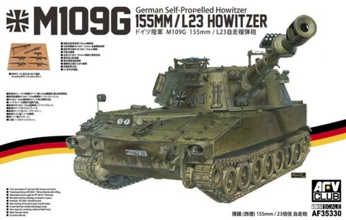 AFV Club 35330 German Self-Propelled Howitzer M109G 155mm /L23 Howitzer