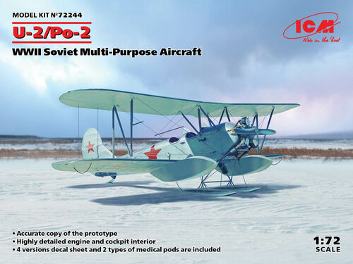 ICM 72244 U-2/Po-2, WWII Soviet Multi-Purpose Aircraft