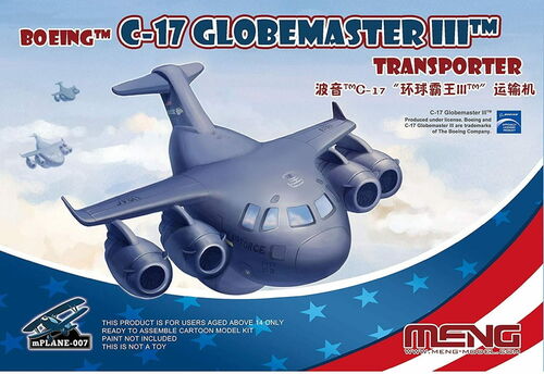Meng Model MPLANE007 Boeing C-17 Globemaster III Transporter