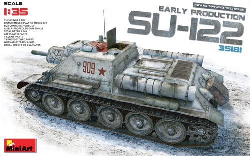 MiniArt 35181 SU-122 SOVIET SELF-PROPELLED GUN ( Early Production)
