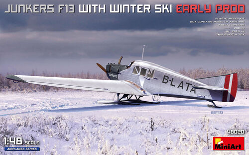 MiniArt 48020 Junkers F13 with Winter Ski Early Production
