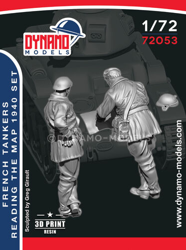 Dynamo-Models 72053 French Tankers Reading The Map 1940 Set