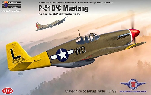 DISCONTINUED Kovozavody Prostejov CL72009 P-51B/C Mustang SNP Slovensko 1944