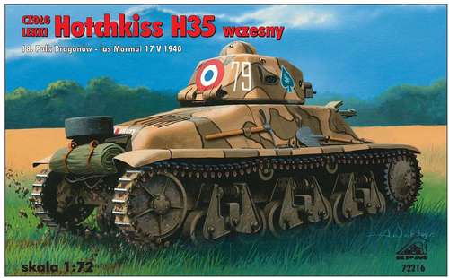 RPM 72216 Light tank Hotchkiss H35 (early) (18.Dragons Regiment-France Mai 1940)