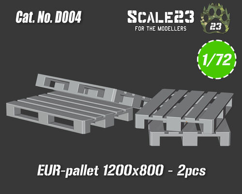 Scale23 72-D004 EUR pallet 1200x800 - 2 pcs