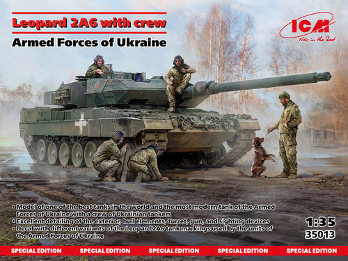 ICM 35013 Leopard 2A6 of the Armed Forces of Ukraine with crew