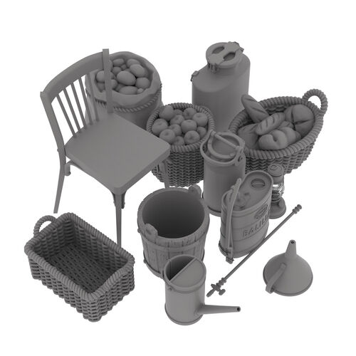 HD Models 35164 WWII Italian Farmhouse Accessories Vol. 1