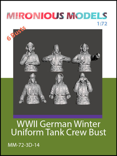 Mironious Models 72014 WWII German Winter Uniform Tank Crew Bust