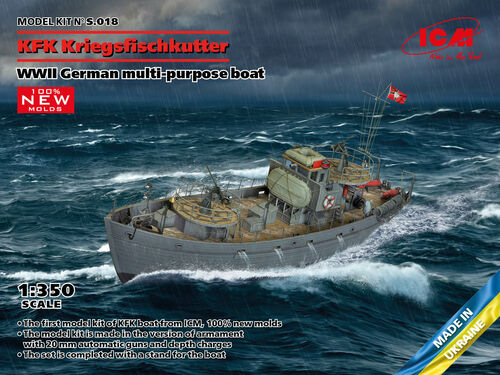 ICM S018 KFK Kriegsfischkutter WWII German Multi-Purpose Boat