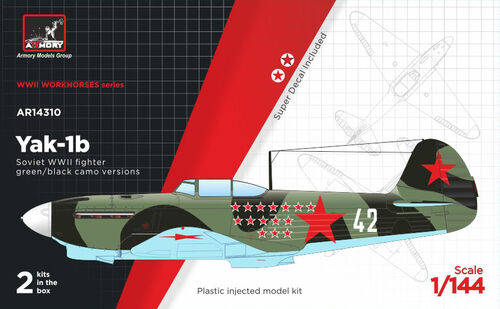 Armory Models Group 14310 Yakovlev Yak-1b (2 kits in the box)