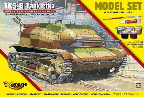 Mirage-Hobby 835093 TKS-B Polska Tankietka (MODEL SET)