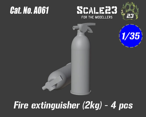 Scale23 35-A061 Fire extinguisher (2kg) - 4 pcs