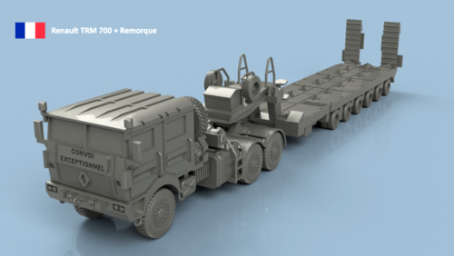 L'Arsenal 2.0 3D144450 Renault TRM 700 and trailer - 3D printing (1 pc)