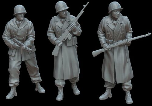 White Stork Miniatures F72063 U.S.soldiers winter