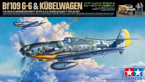 Tamiya 25204 Messerschmitt Bf109 G-6 & Kubelwagen Type 82 Set