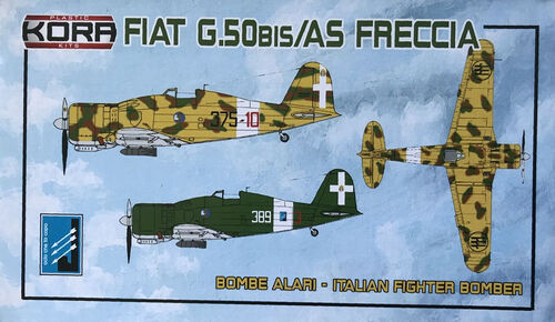 Kora Models KPK72155 Fiat G.50BIS/AS Freccia, Bombe Alari - Italian Fighter Bomber