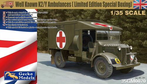 Gecko Models 35GM0070 Well Known K2/Y Ambulances (Limited Edition Special Boxing)
