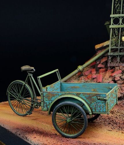 D-DAY miniature studio 35275 Cycle Rickshaw – Cargo Version