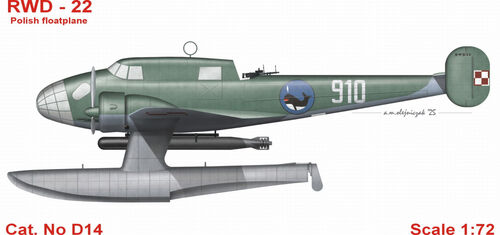 Choroszy Modelbud D14 RWD-22 - Polish Floatplane