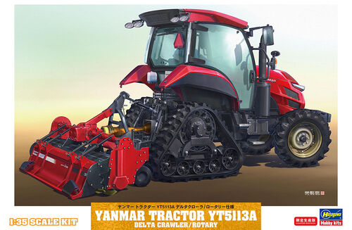 Hasegawa 66107 Yanmar Tractor YT5113A Delta Crawler/Rotary