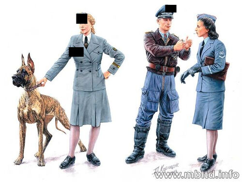 Master Box 3557 Women at War series: Luftwaffe Helferinnen (4 figures)