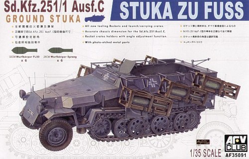 AFV Club 35091 Sd.Kfz.251/1 Ausf.C Stuka Zu Fuss
