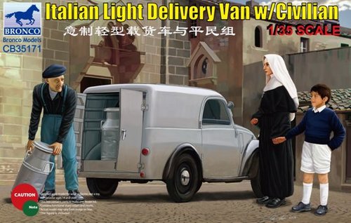 Bronco CB35171 Italian Light Delivery Van with Civilian Figures