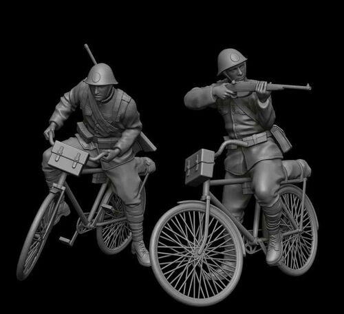 White Stork Miniatures F72080 Dutch Bicycle Infantry 1940