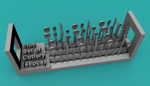 EMP3D 99161004 Sztućce - 48 sztuk - 4mm