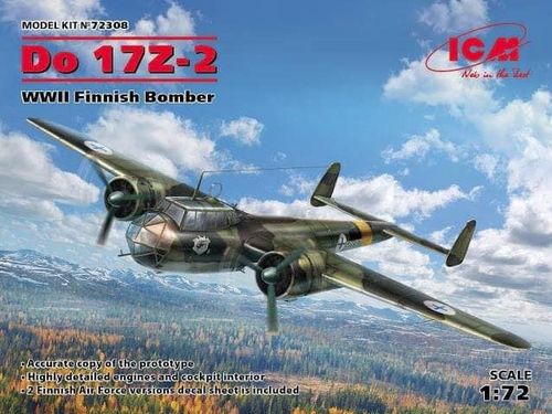 ICM 72308 DO 17Z-2 WWII Finnish Bomber