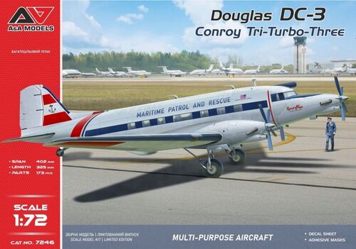 A & A Models 7246 Douglas DC-3 Conroy Tri-Turbo-Three
