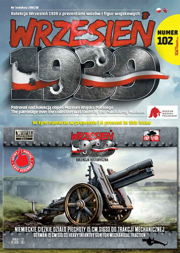 First to Fight PL102 Niemieckie Ciężkie Działo Piechoty 15cm sIG33 Do Trakcji Mechanicznej