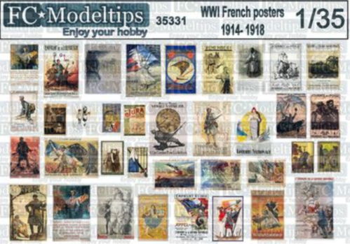 FC ModelTrend 35331 French posters WWI 1914-1918
