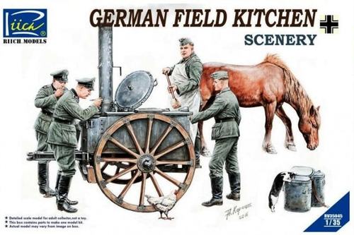 Riich.Models RV35045 German field kitchen w/soldiers
