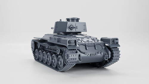EMP3D 72011903 Czołg średni Typ 97 Chi-Ha Kai - wersja późna - zamknięty właz