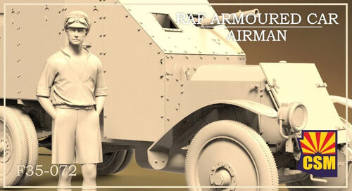 Copper State Models F35-072 RAF Armoured Car Airman (1 Figure / 3D-Printed)