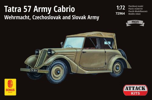 Attack 72964 Tatra 57 Army Cabrio - Wehrmacht, Czechoslovak And Slovak Army
